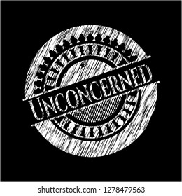 Unconcerned Written Chalkboard Texture Stock Vector (Royalty Free ...
