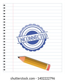 Unconnected Pen Effect Blue Ink Vector Stock Vector (Royalty Free ...