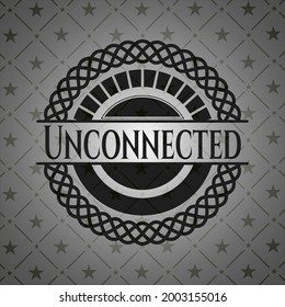 Unconnected Realistic Black Emblem Vector Illustration Stock Vector ...