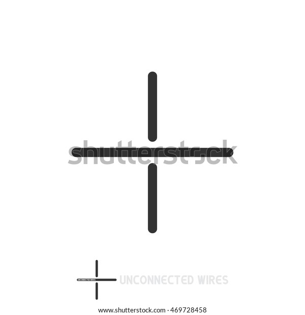 Unconnected Wires Electronic Circuit Symbols Stock Vector (Royalty Free ...