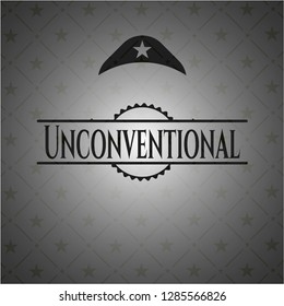 Unconventional Realistic Black Emblem Stock Vector (Royalty Free ...