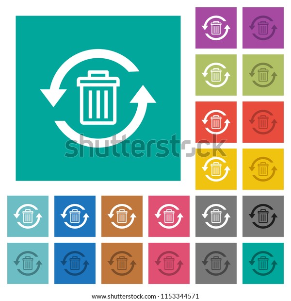 Undelete Multi Colored Flat Icons On Stock Vector (Royalty Free) 1153344571
