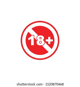 Under 18 Years Sign Mark Vector: vector de stock (libre de regalías ...