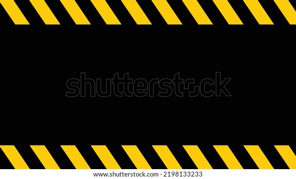 Under Construction Background Yellow Stripes Stock Vector (Royalty Free ...