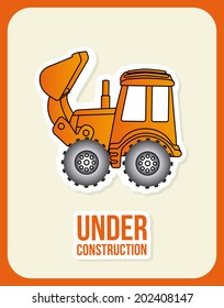 Under Construction Design Over Pink Background Stock Vector (Royalty ...