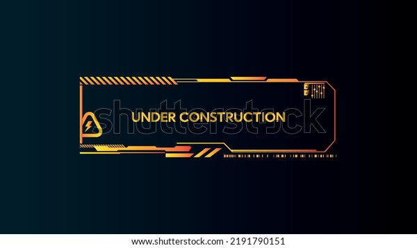 Under Construction Modern Banner Sign Stock Vector (Royalty Free ...