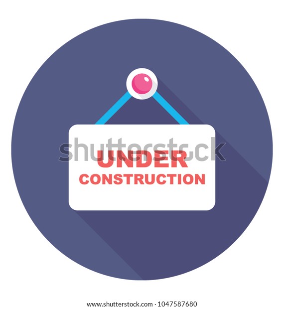 Under Construction Sign Board Stock Vector (Royalty Free) 1047587680 ...
