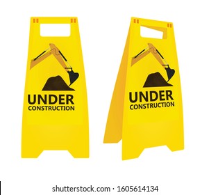 Under Construction Sign Vector Illustration Stock Vector (Royalty Free) 1605614134 | Shutterstock