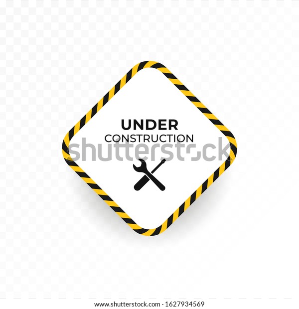 Under Construction Symbol Vector Flat Illustration Stock Vector ...