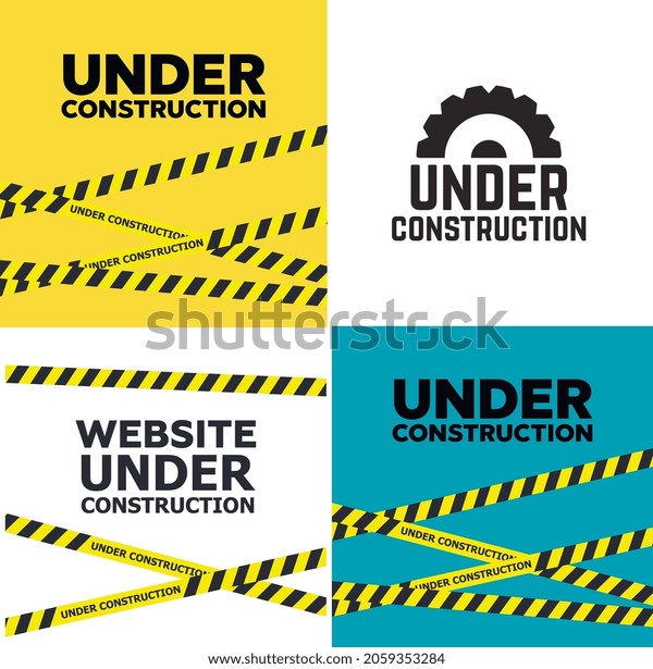 Under Construction Website Page Under Construction Stock Vector ...
