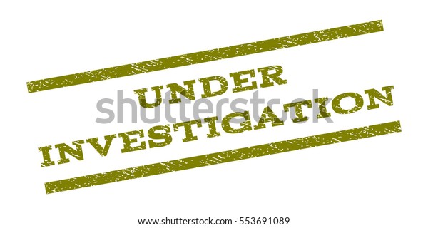 Under Investigation Watermark Stamp Text Caption Stock Vector (Royalty ...