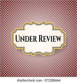 Under Review Poster Banner Stock Vector (Royalty Free) 371280664 ...