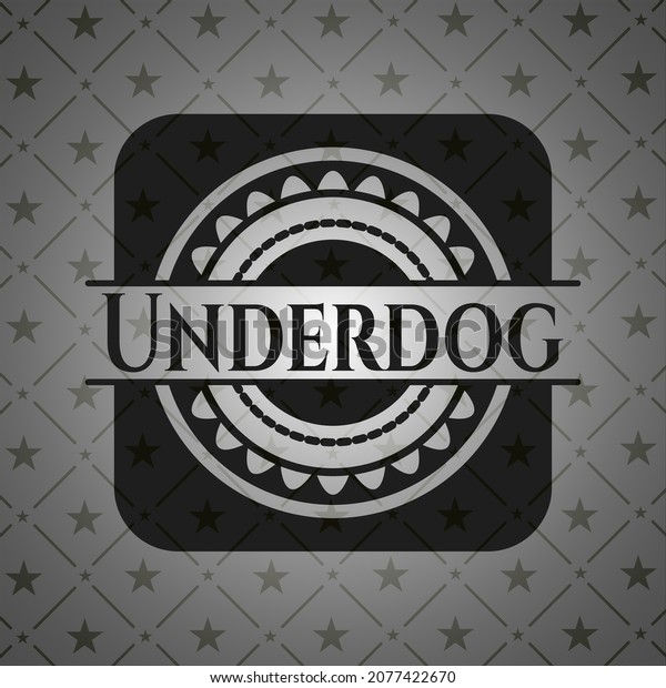 Underdog Realistic Dark Emblem Vector Illustration Stock Vector ...