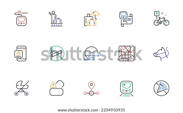 Underground Line Icons Subway Map Station Stock Vector (Royalty Free ...
