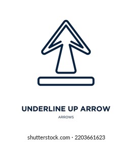 Underline Arrow Icon Arrows Collection Thin Stock Vector (Royalty Free ...