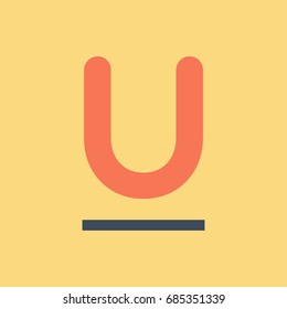 Underline Text Icon Stock Vector (Royalty Free) 685351339 | Shutterstock
