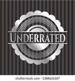 Underrated Silvery Badge Vector Illustration Mosaic Stock Vector ...