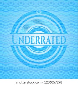 Underrated Water Concept Emblem Stock Vector (Royalty Free) 1236057298 ...