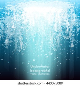 Underwater Background Deep Water Vector Stock Vector (Royalty Free ...