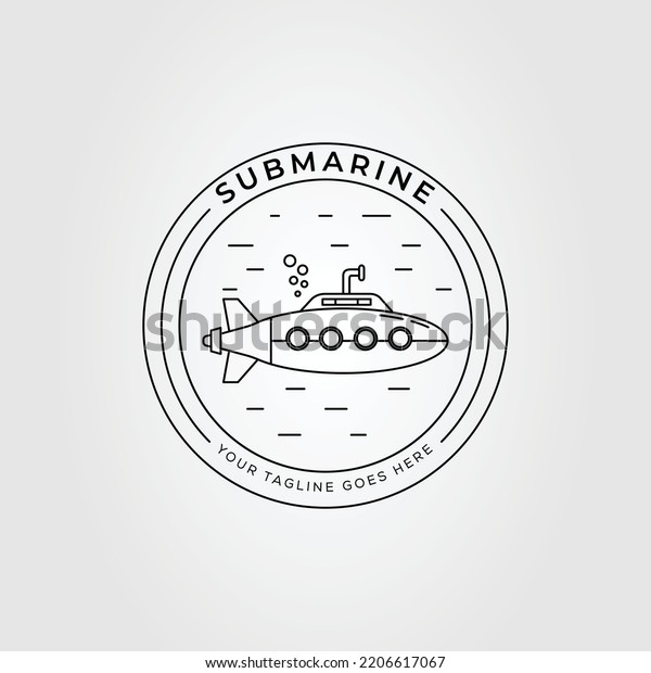 Underwater Submarine Sub Ship Logo Vector Stock Vector (Royalty Free ...