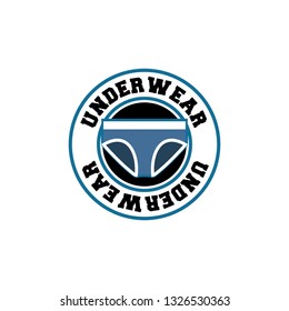 Underwear Logo Design Template Stock Vector (Royalty Free) 1326530363 ...