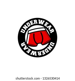 Underwear Logo Design Template Stock Vector (Royalty Free) 1326530414 ...