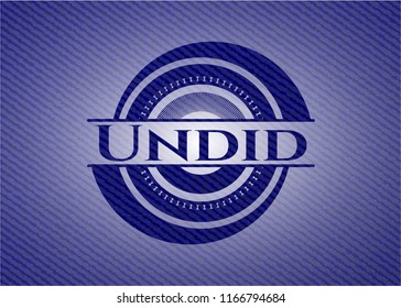 Undid Emblem Jean Background Stock Vector (Royalty Free) 1166794684 ...