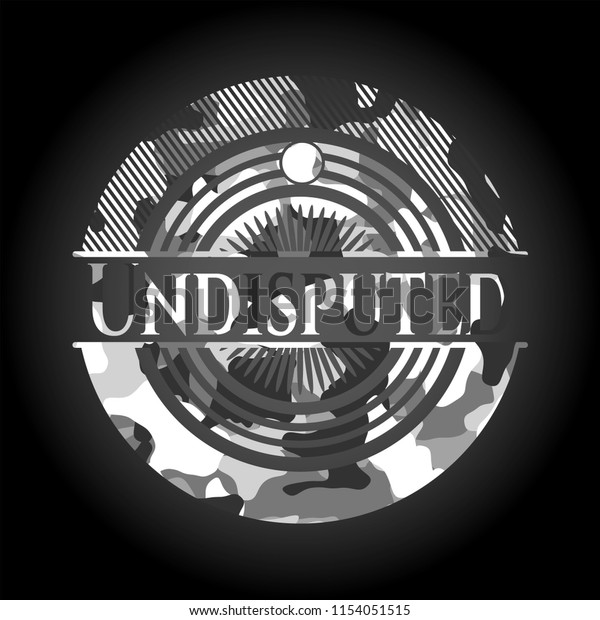 Undisputed On Grey Camo Texture Stock Vector (Royalty Free) 1154051515 ...