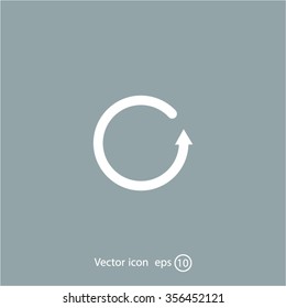Two Circular Arrows Loop Vector Icon Stock Vector (Royalty Free) 1139764412