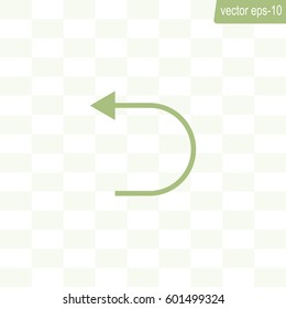 Declining Arrow Sign Vector Green Gradient Stock Vector (Royalty Free ...