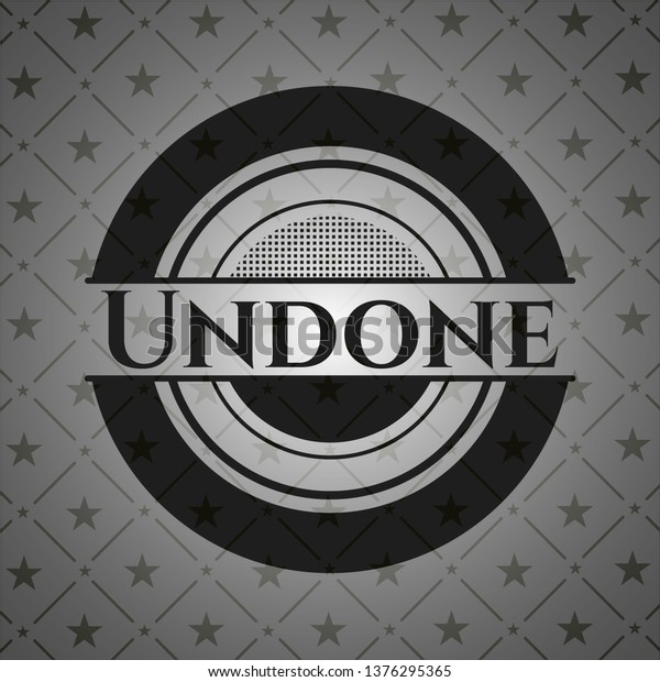Undone Dark Icon Emblem Stock Vector (Royalty Free) 1376295365 ...