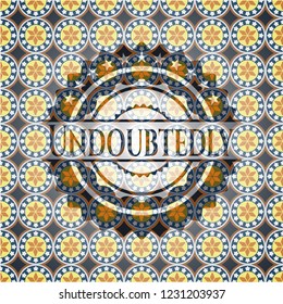 Undoubtedly Arabic Emblem Background Arabesque Decoration Stock Vector ...
