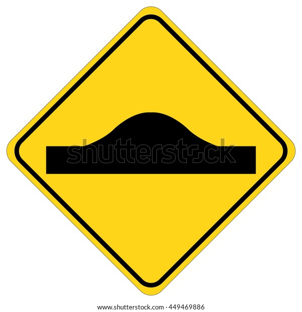 Uneven Road Surface Sign Stock Vector (Royalty Free) 449469886