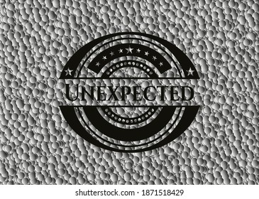 Unexpected Dark Emblem Grey Bubbles Background Stock Vector (Royalty ...