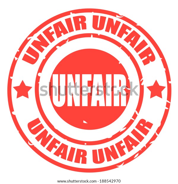 Unfair Grunge Stamp On Vector Illustration Stock Vector (Royalty Free ...