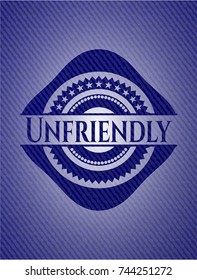 Unfriendly Denim Background Stock Vector (Royalty Free) 744251272 ...