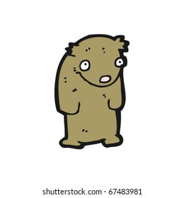 Sad Little Bear Cartoon Stock Vector (Royalty Free) 118585390 ...