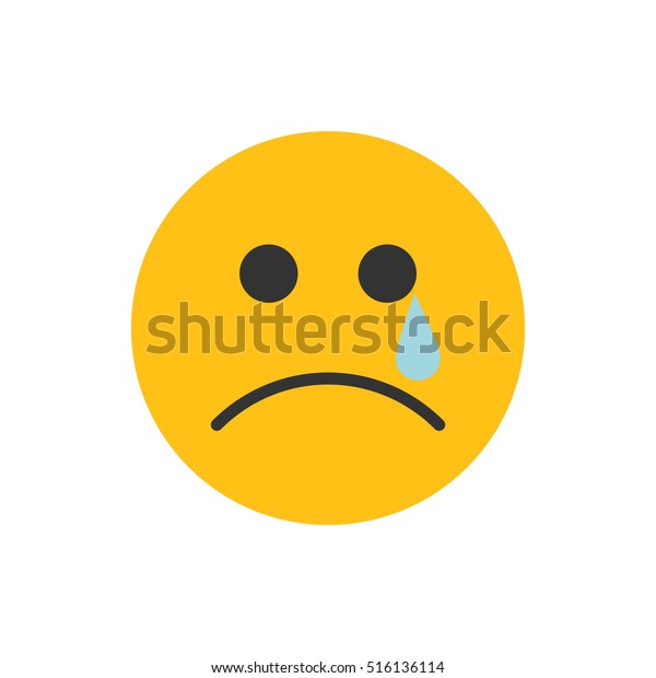 Unhappy Emoji Stock Vector (Royalty Free) 516136114