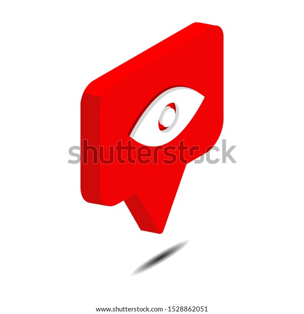 Unhide Icon Isometric Icon Vector Illustration: vector de stock (libre ...