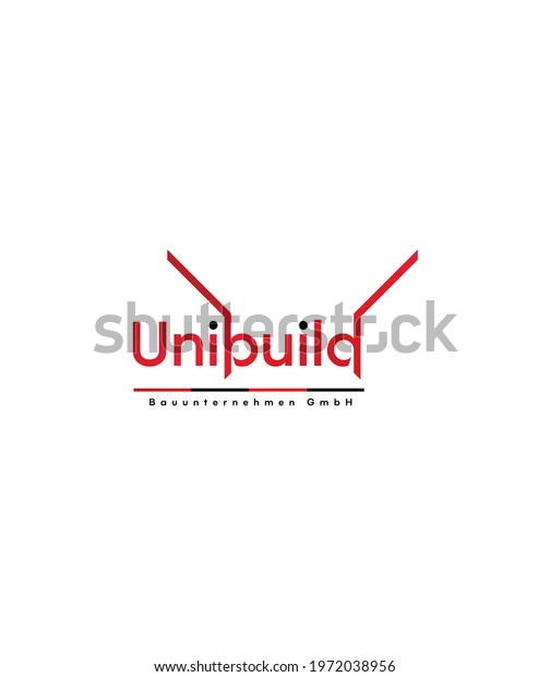 Uni Build Modern Logo Template Stock Vector (Royalty Free) 1972038956 ...