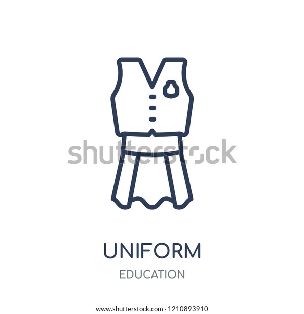 Uniform Icon Uniform Linear Symbol Design Stock Vector (Royalty Free ...