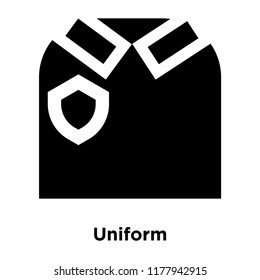 Uniform Icon Vector Isolated On White Stock Vector (Royalty Free ...