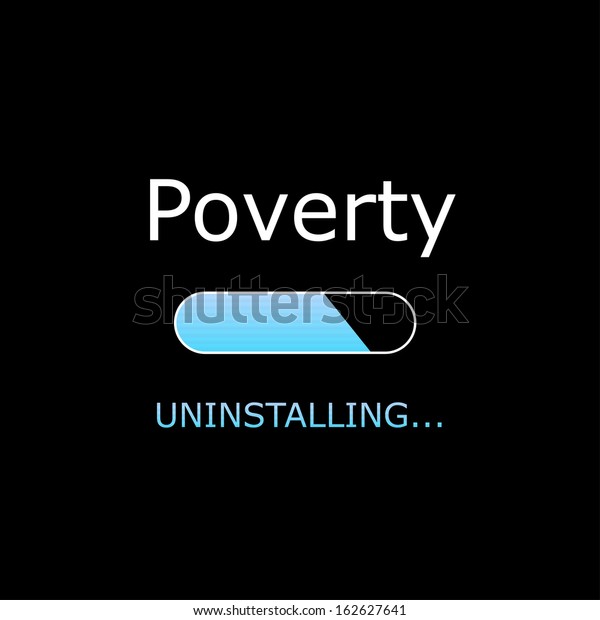Uninstalling Poverty Illustration Stock Vector (Royalty Free) 162627641 ...