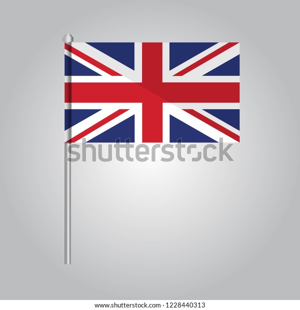 Union Jack Icon Vector Illustrationnational Flag Stock Vector (Royalty ...
