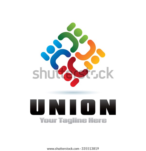 Union People Icon Logo Element Stock Vector (Royalty Free) 335513819