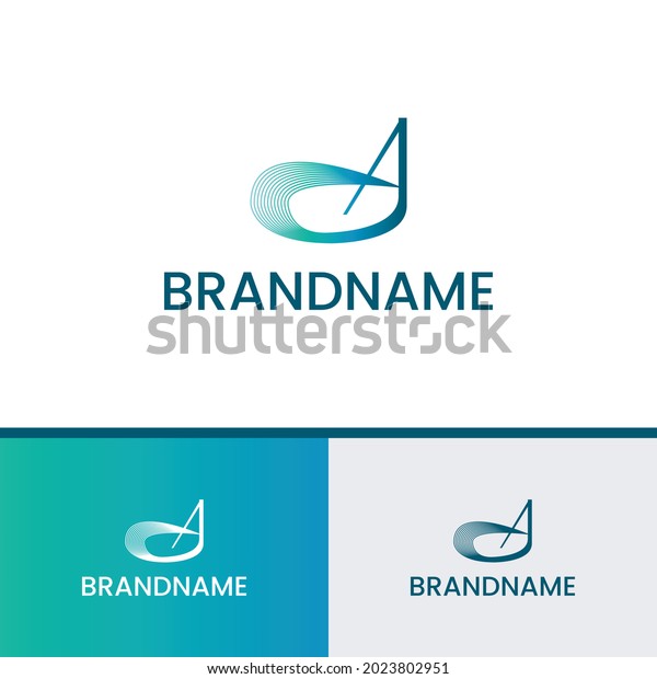 Unique Abstract Letter Logo Inspired By Stock Vector (Royalty Free ...