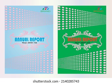 Unique Annual Report Cover Vector Design Stock Vector (Royalty Free ...