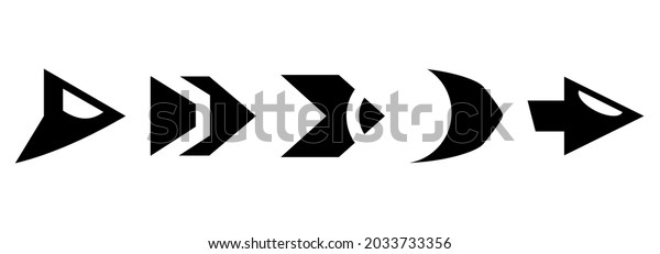 Unique Arrow Vectors Arrow Icons Arrow Stock Vector (Royalty Free ...