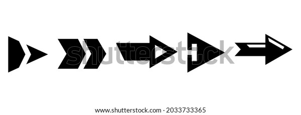 Unique Arrow Vectors Arrow Icons Arrow Stock Vector (Royalty Free ...