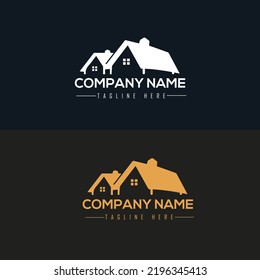 Unique Building Construction Logo Design Stock Vector (Royalty Free ...